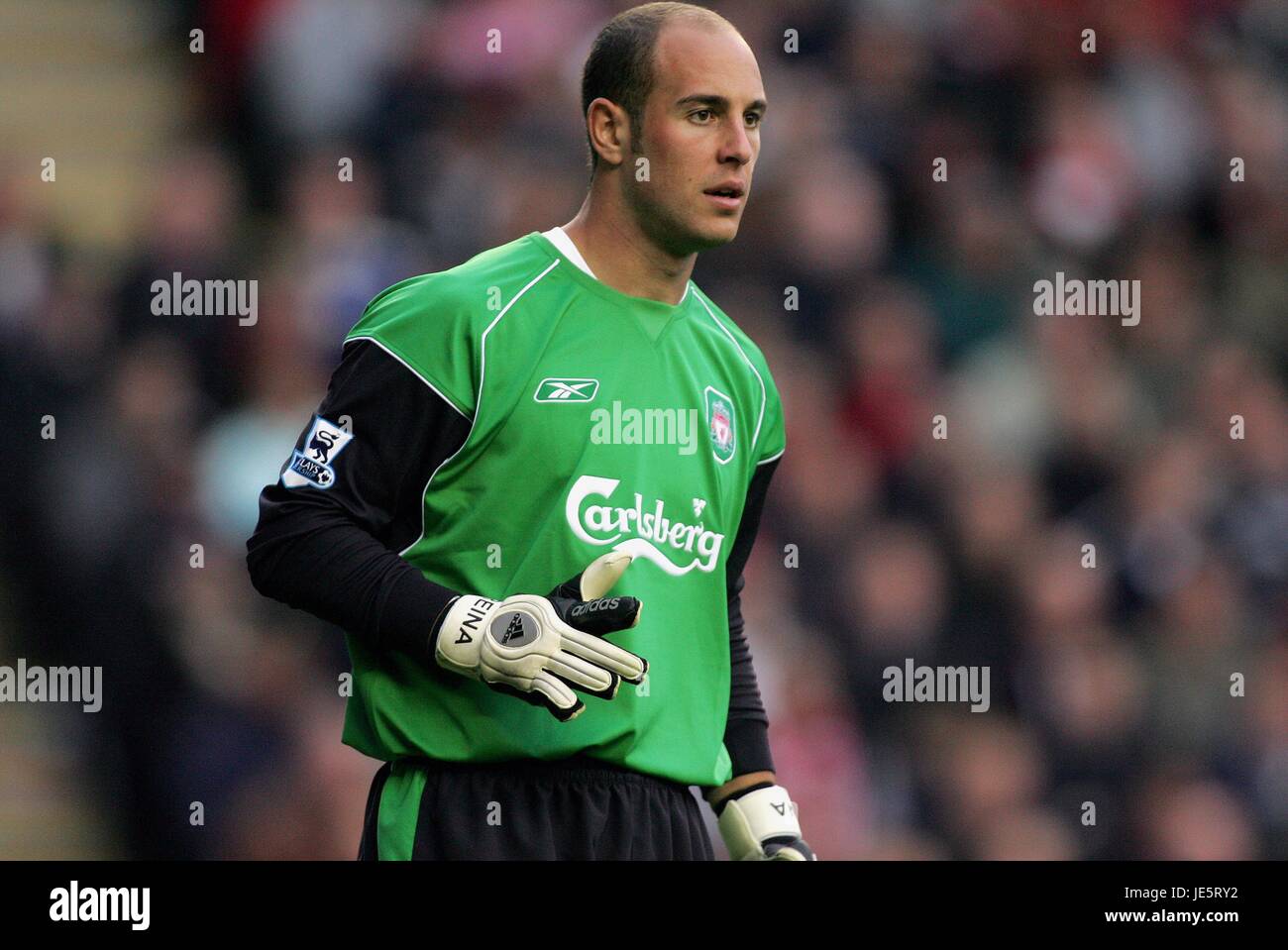 JOSE MANUEL REINA LIVERPOOL FC ANFIELD LIVERPOOL ENGLAND 02 October ...