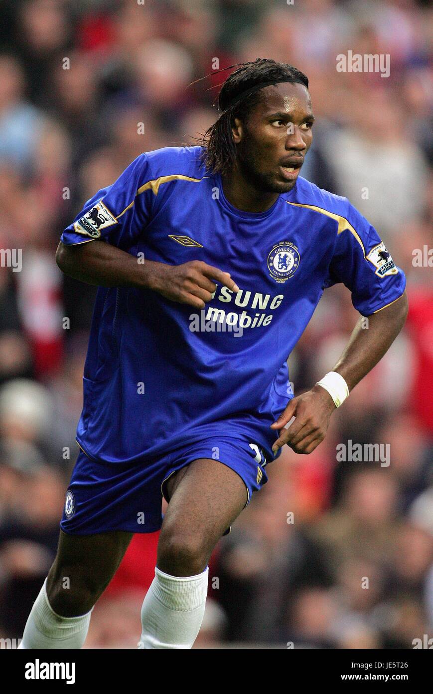 DIDIER DROGBA CHELSEA FC ANFIELD LIVERPOOL ENGLAND 02 October 2005 ...