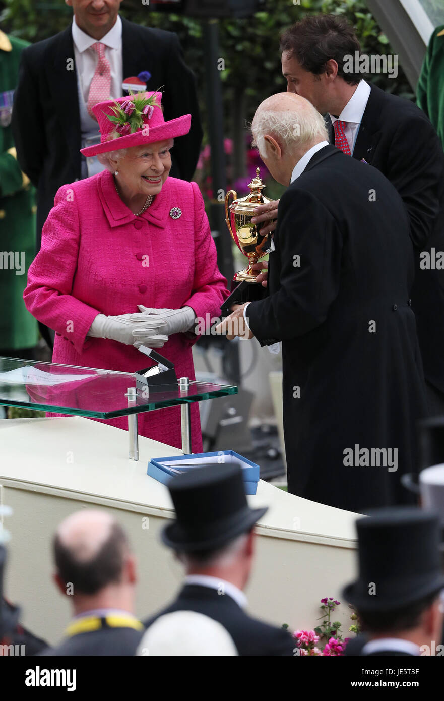 The gold cup trophy during ladies day hi-res stock photography and ...