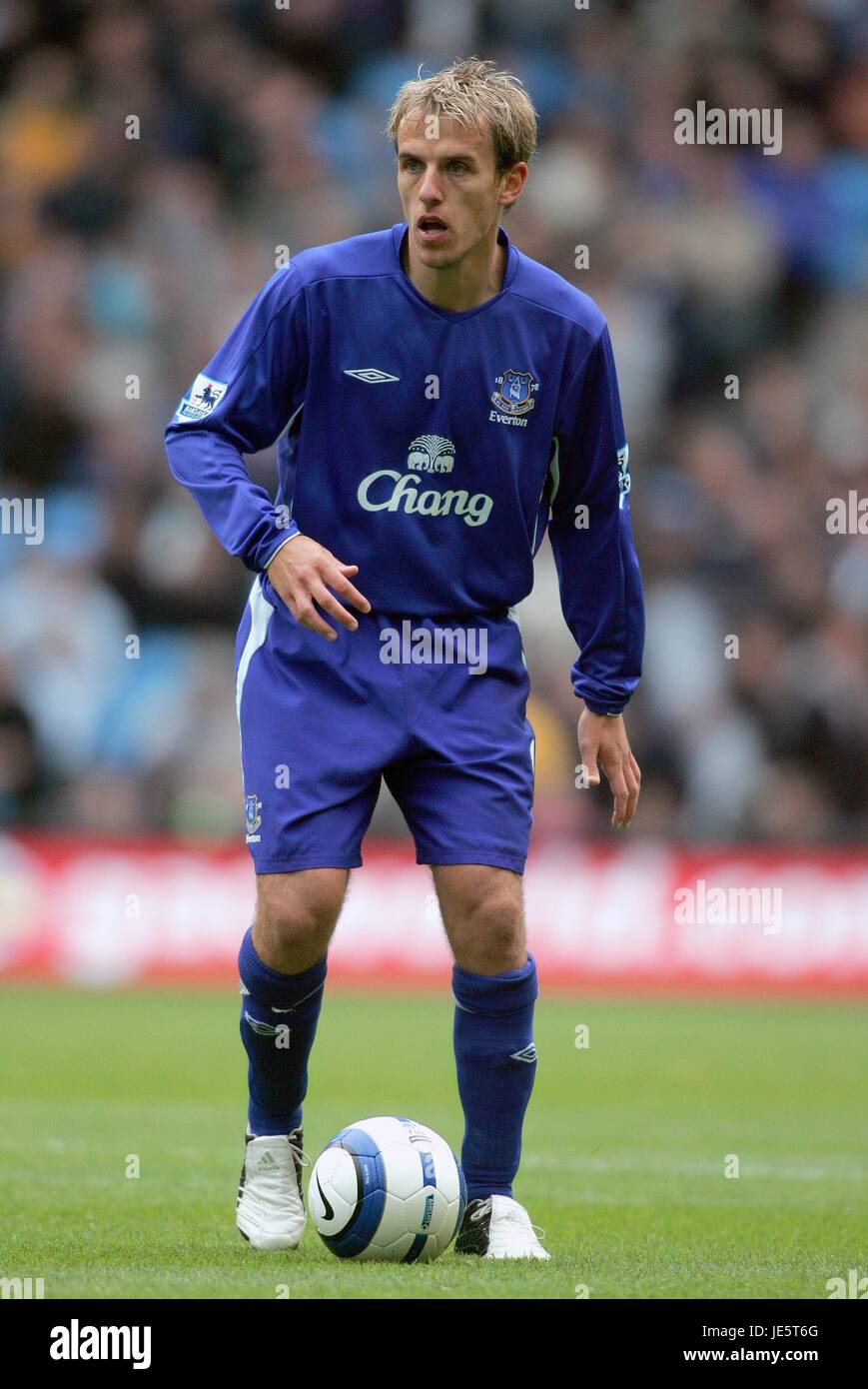 PHILIP NEVILLE EVERTON FC CITY OF MANCHESTER STADIUM MANCHESTER ENGLAND ...