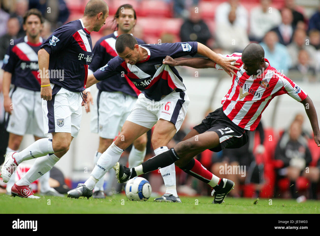 NEIL CLEMENT CHRISTIAN BASSILA SUNDERLAND V WEST BROM STADIUM OF LIGHT ...