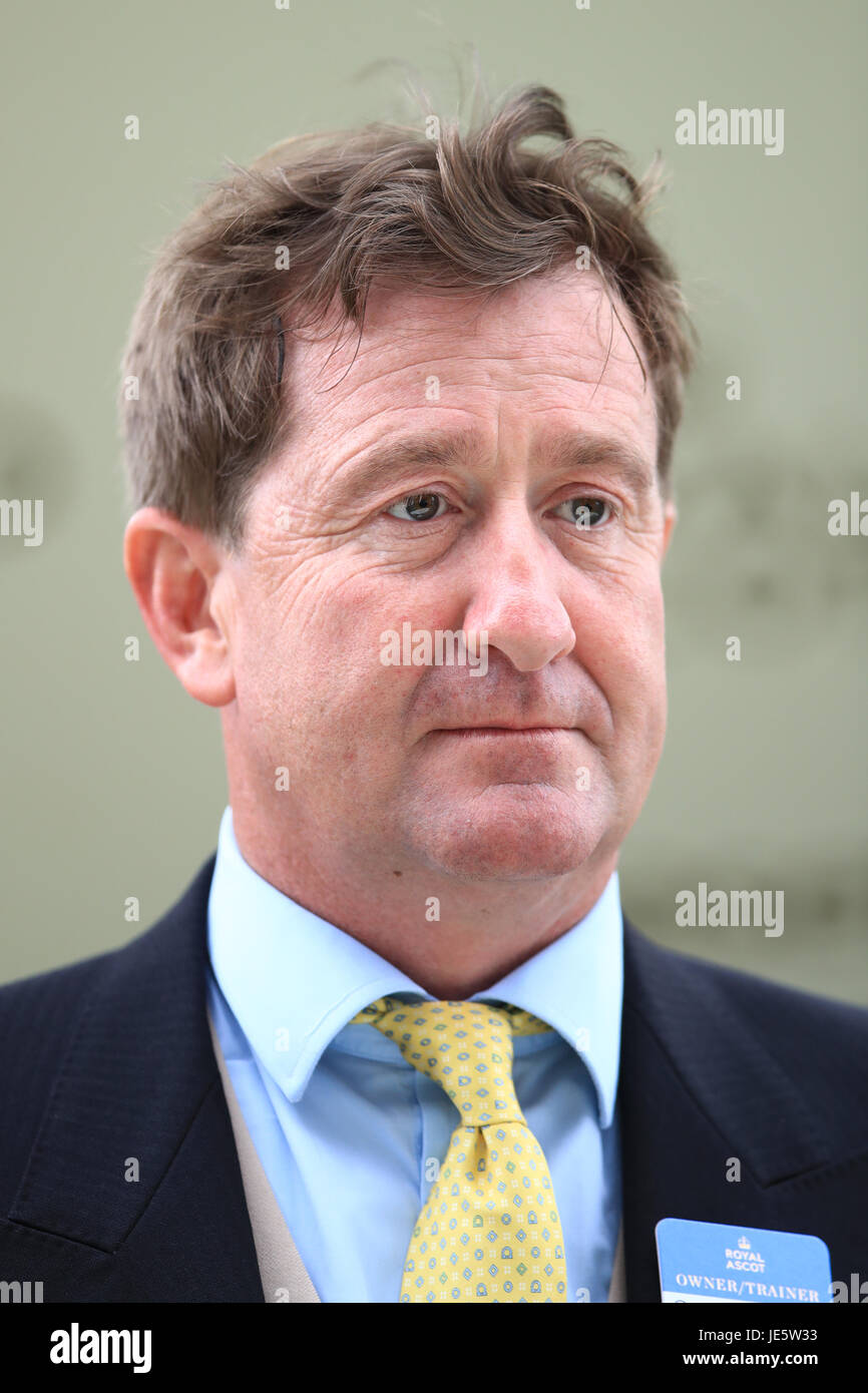 Trainer David Simcock during day three of Royal Ascot at Ascot ...