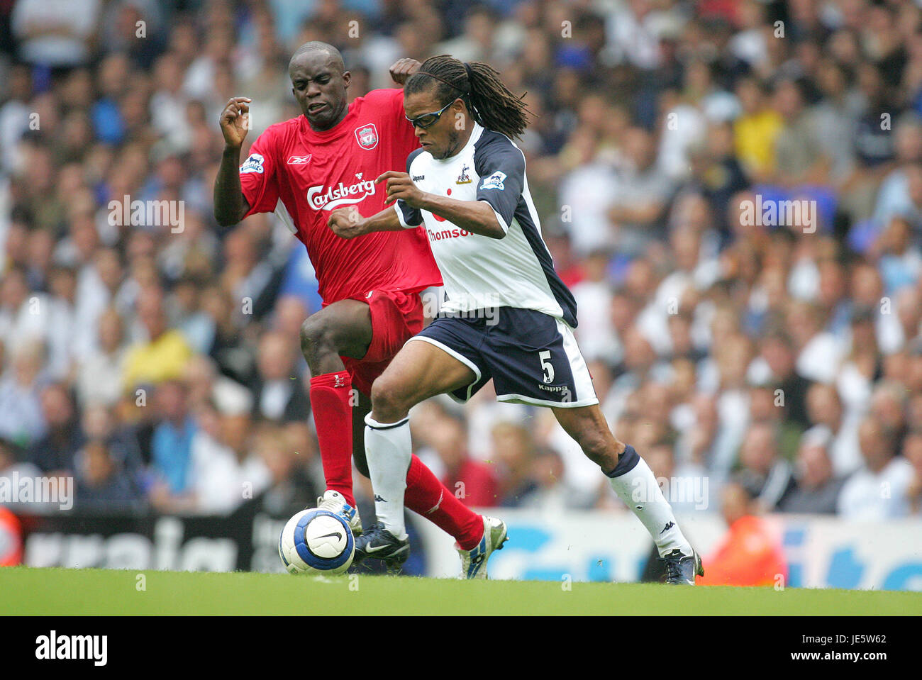 MOMO SISSOKO & EDGAR DAVIDS SPURS V LIVERPOOL FC WHITE HART LANE ...