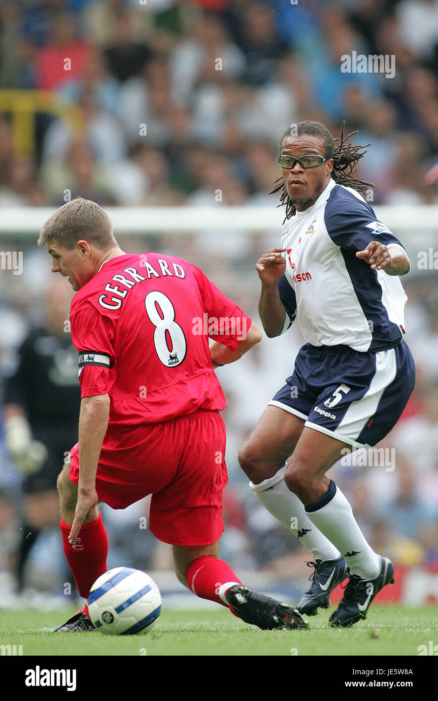 EDGAR DAVIDS , STEVEN GERRARD, SPURS V LIVERPOOL, SPURS V LIVERPOOL ...