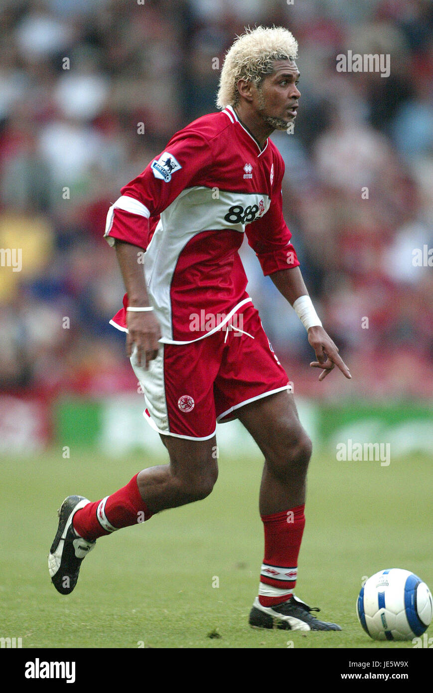 ABEL XAVIER MIDDLESBROUGH FC RIVERSIDE STADIUM MIDDLESBROUGH ENGLAND 10 ...