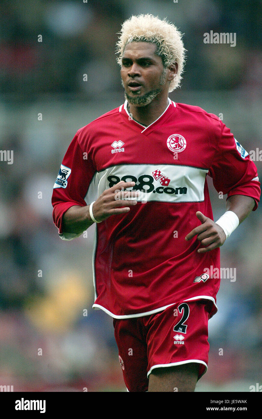 ABEL XAVIER MIDDLESBROUGH FC RIVERSIDE STADIUM MIDDLESBROUGH ENGLAND 10 ...