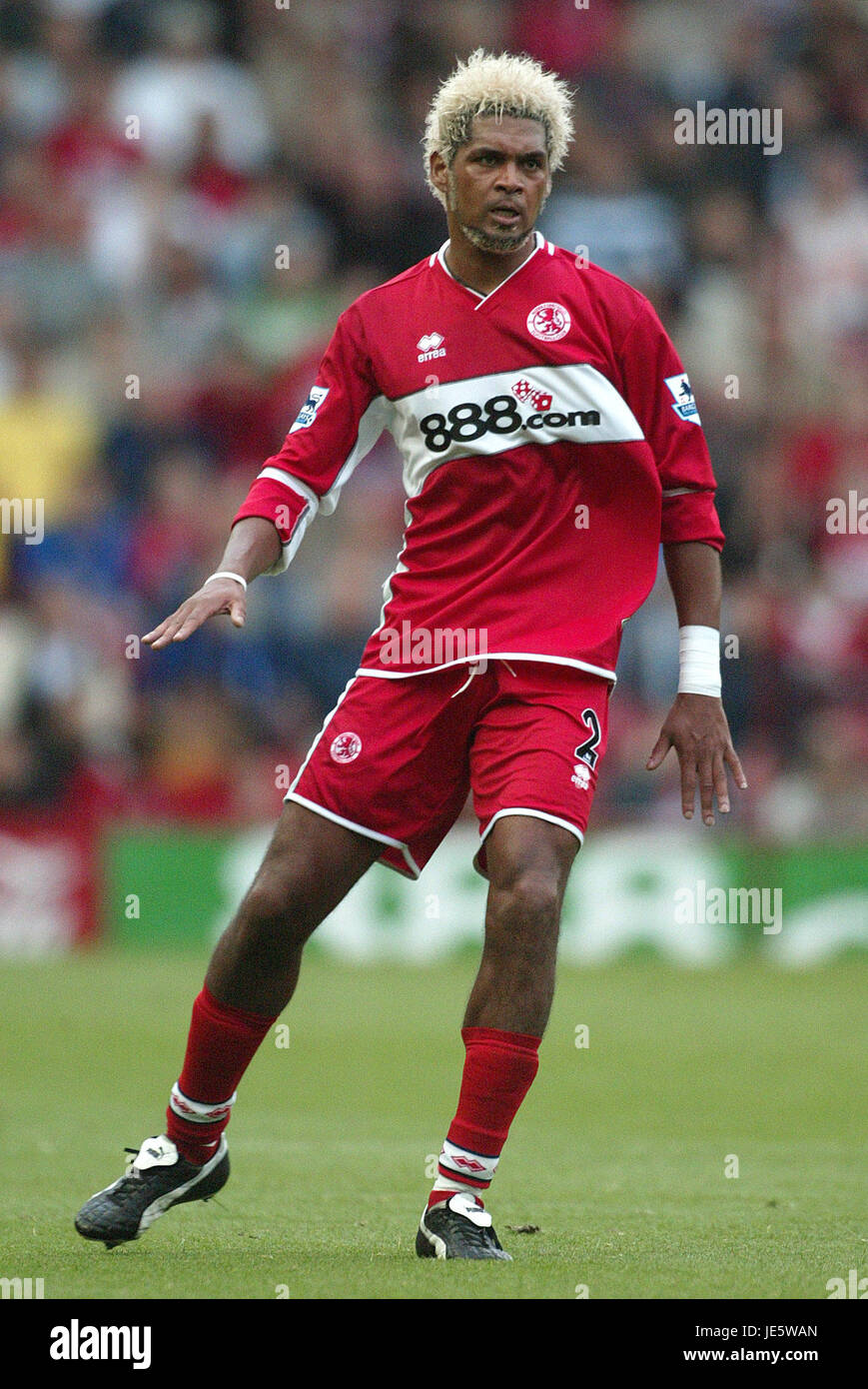 ABEL XAVIER MIDDLESBROUGH FC RIVERSIDE STADIUM MIDDLESBROUGH ENGLAND 10 ...