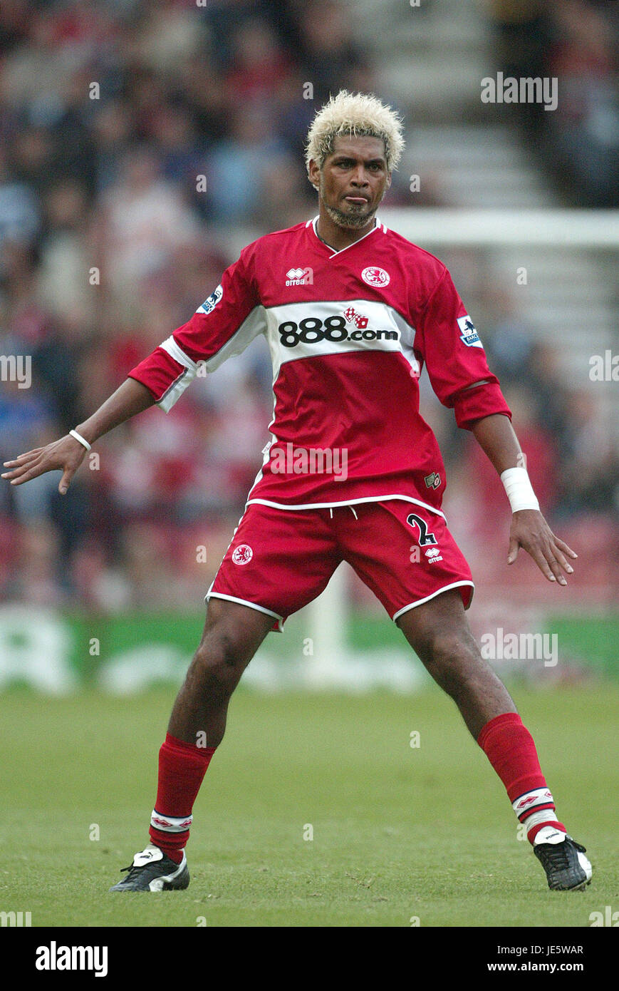 ABEL XAVIER MIDDLESBROUGH FC RIVERSIDE STADIUM MIDDLESBROUGH ENGLAND 10 ...