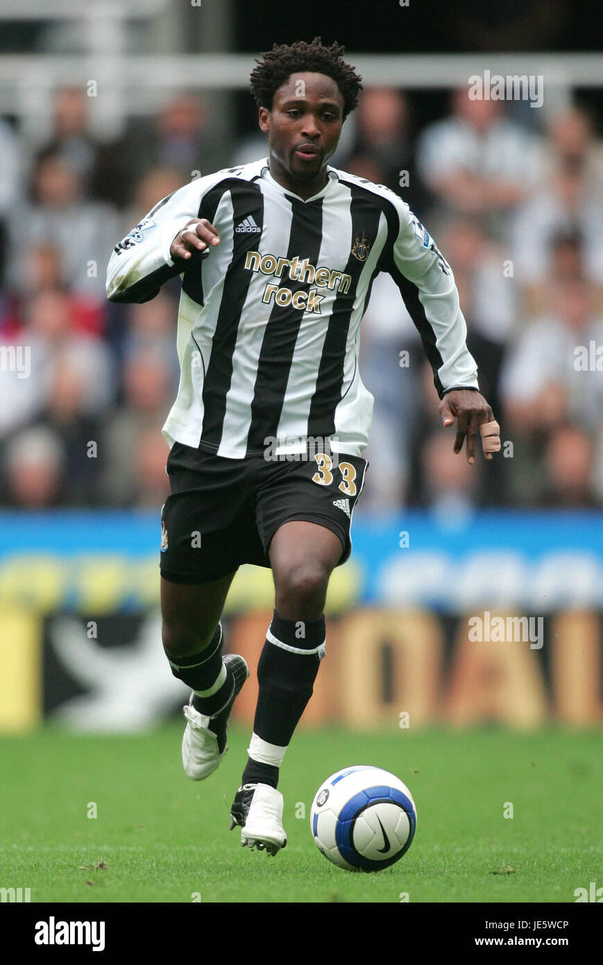 CELESTINE BABAYARO NEWCASTLE UNITED FC ST JAMES PARK NEWCASTLE ENGLAND ...