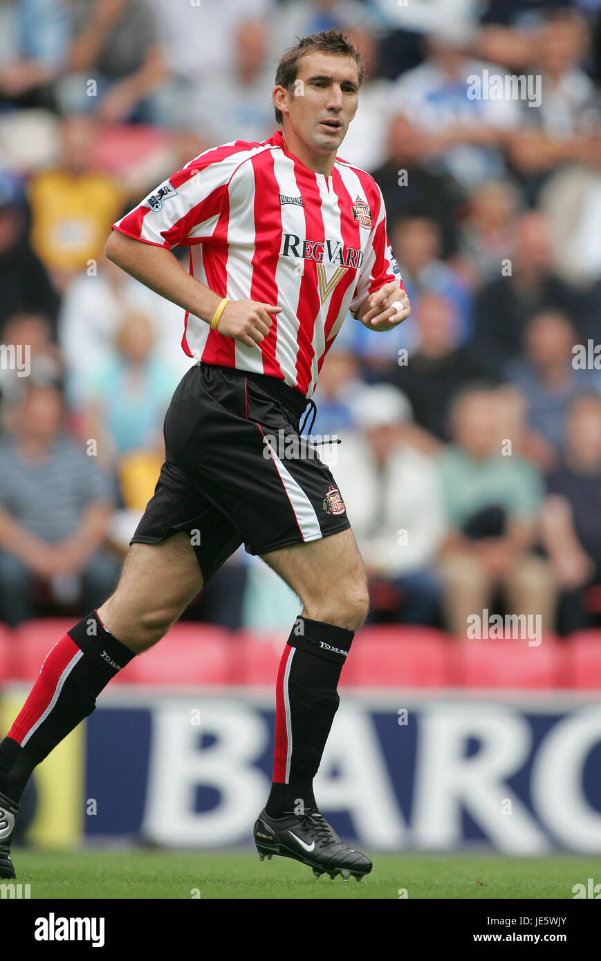 ALAN STUBBS SUNDERLAND FC JJB STADIUM WIGAN 27 August 2005 Stock Photo ...