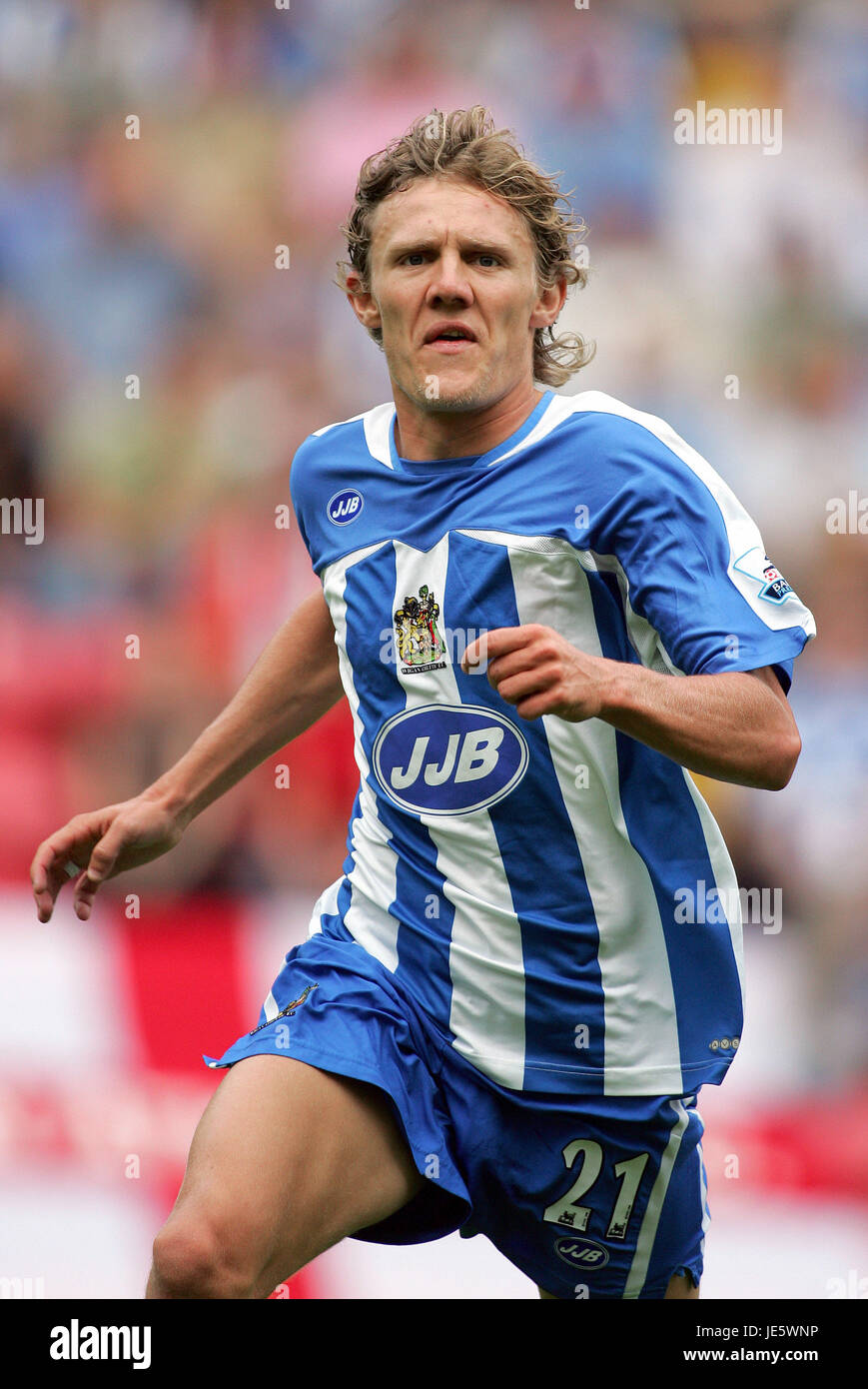 JIMMY BULLARD WIGAN ATHLETIC FC JJB STADIUM WIGAN 27 August 2005 Stock ...