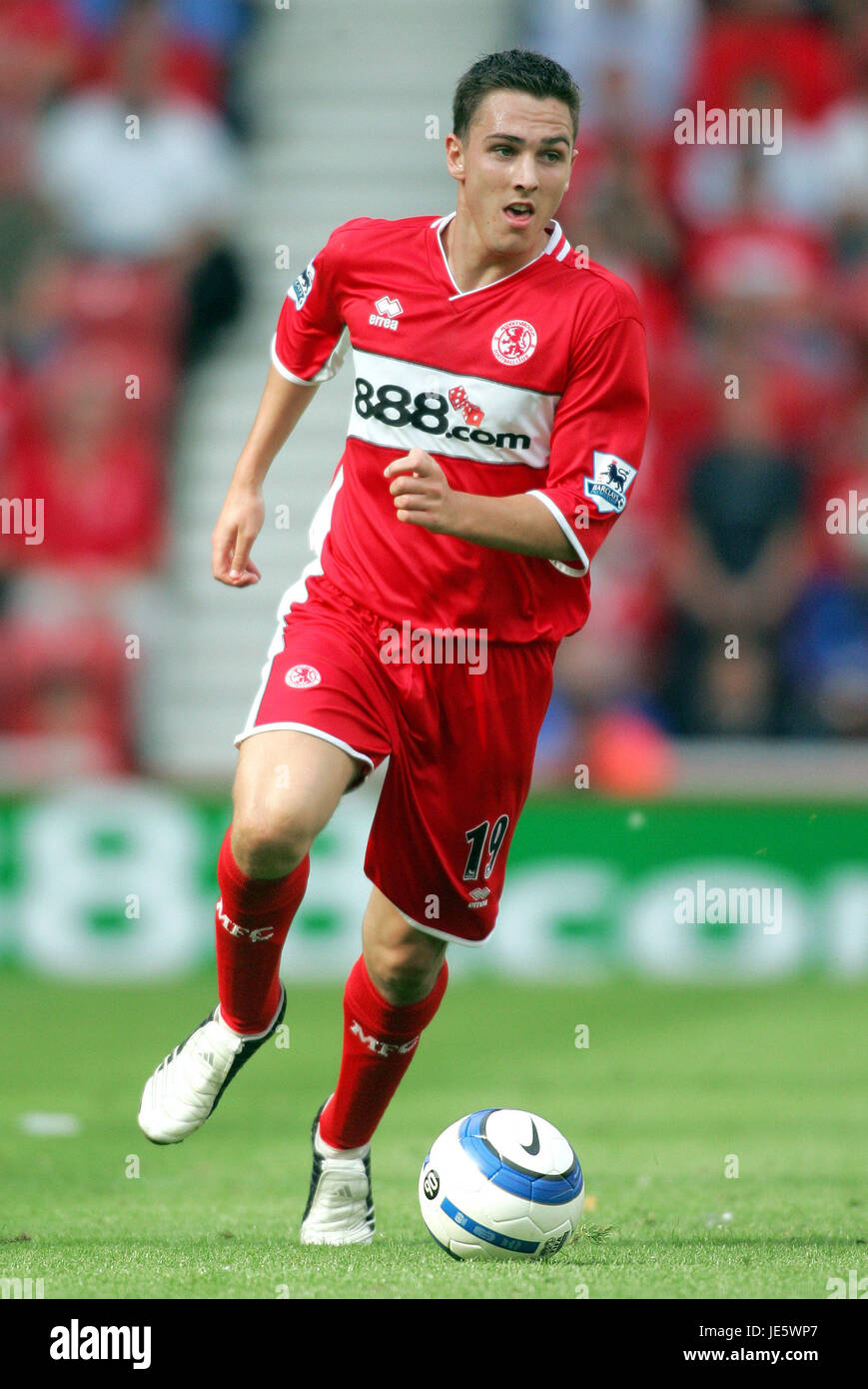 STEWART DOWNING MIDDLESBROUGH FC THE RIVERSIDE STADIUM MIDDLESBROUGH ...