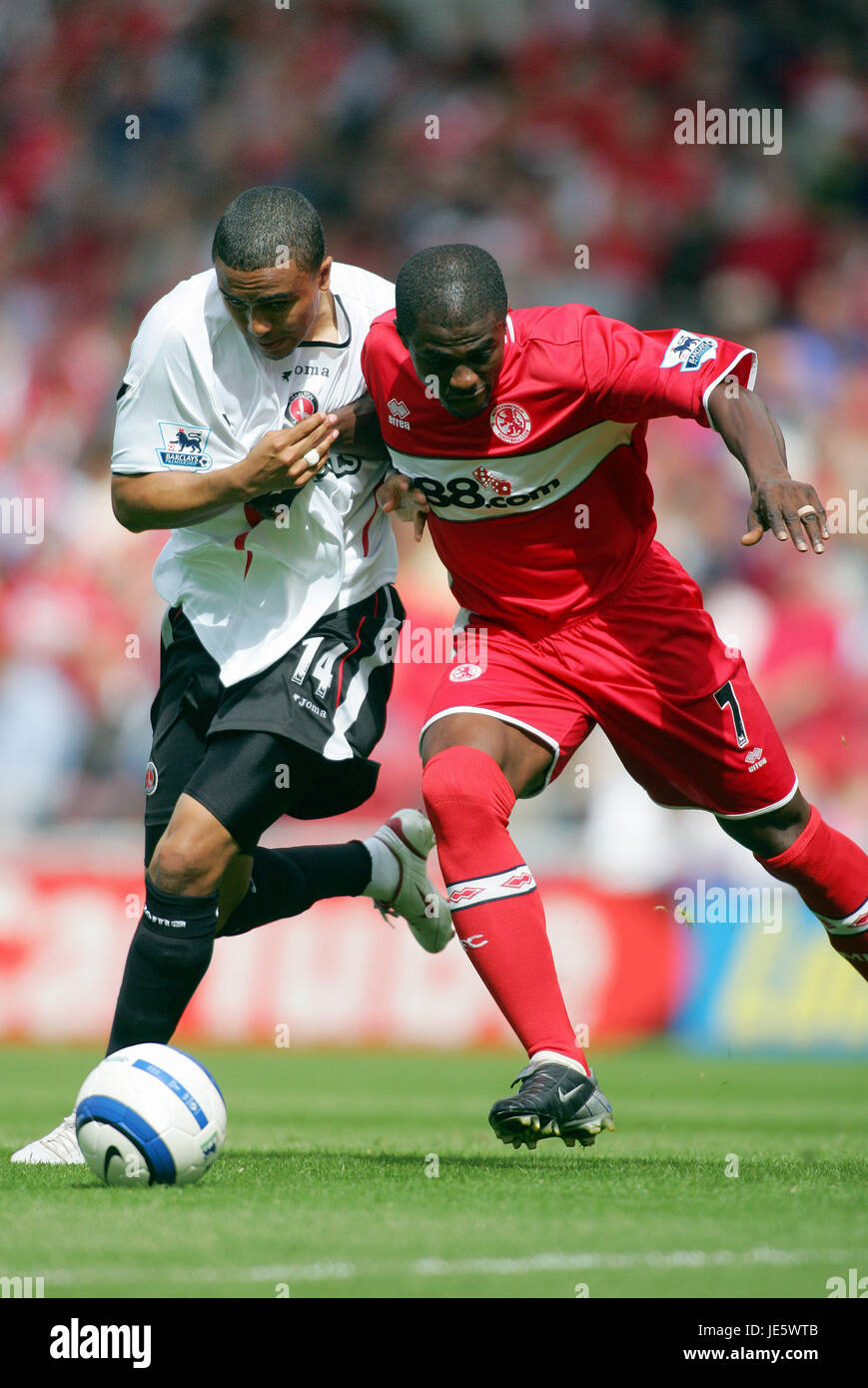 JEROME THOMAS & GEORGE BOATENG MIDDLESBROUGH V CHARLTON THE RIVERSIDE ...