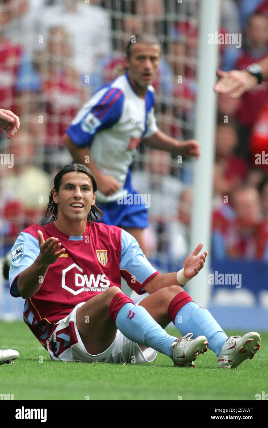MILAN BAROS ASTON VILLA FC VILLA PARK BIRMINGHAM ENGLAND 27 August 2005 ...