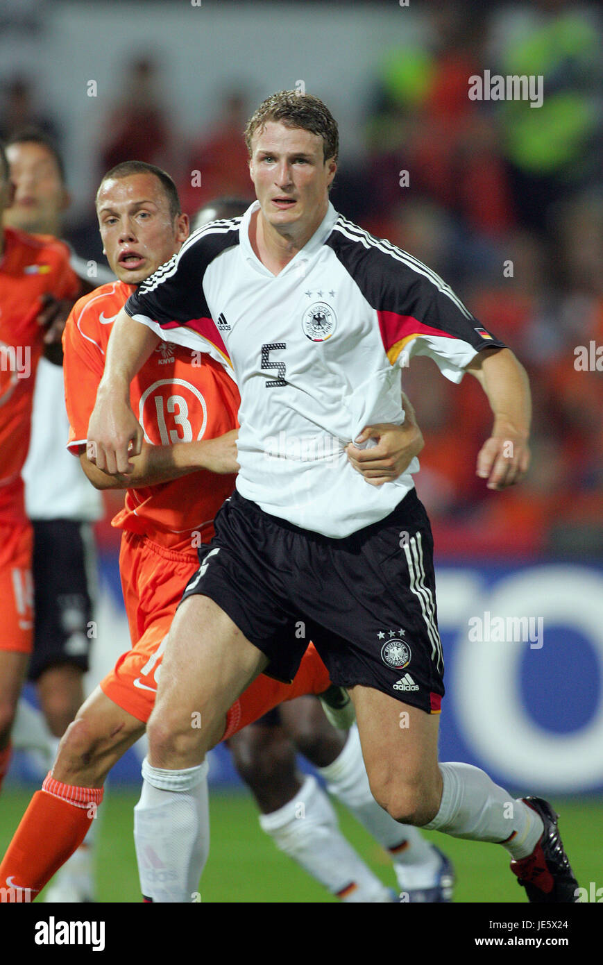 ROBERT HUTH & JOHNNY HEITINGA HOLLAND V GERMANY ROTTERDAM HOLLAND 17 ...
