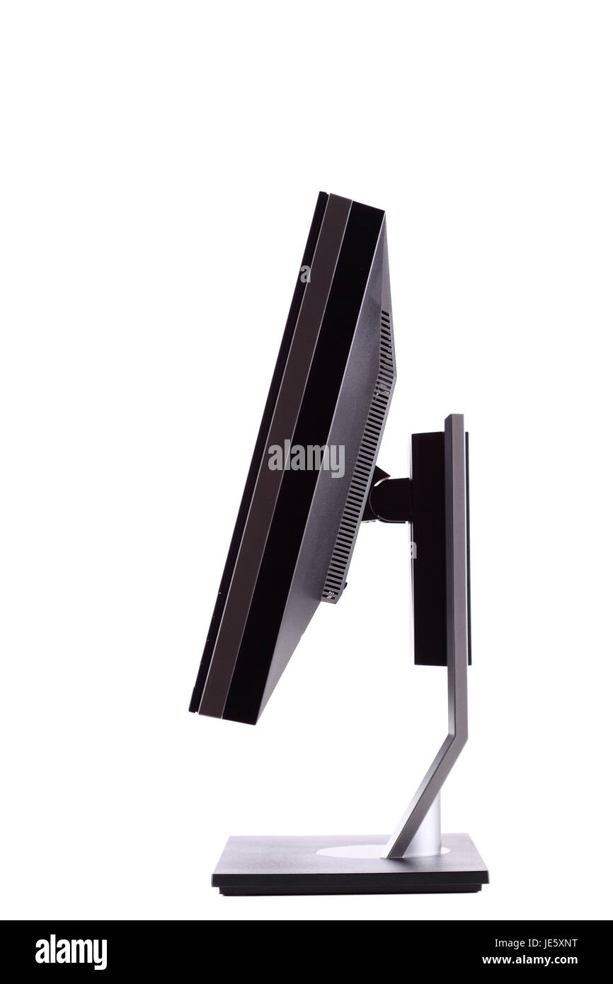 professional ips panel lcd monitor, isolated on white Stock Photo - Alamy