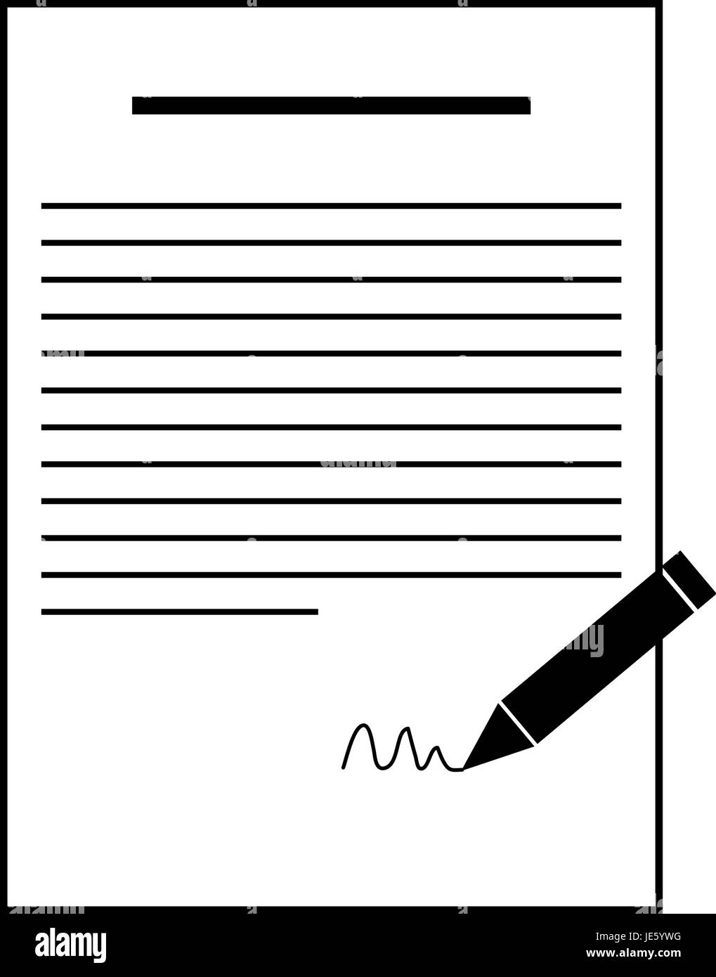 Contract icon on white background in vector Stock Vector Image & Art ...