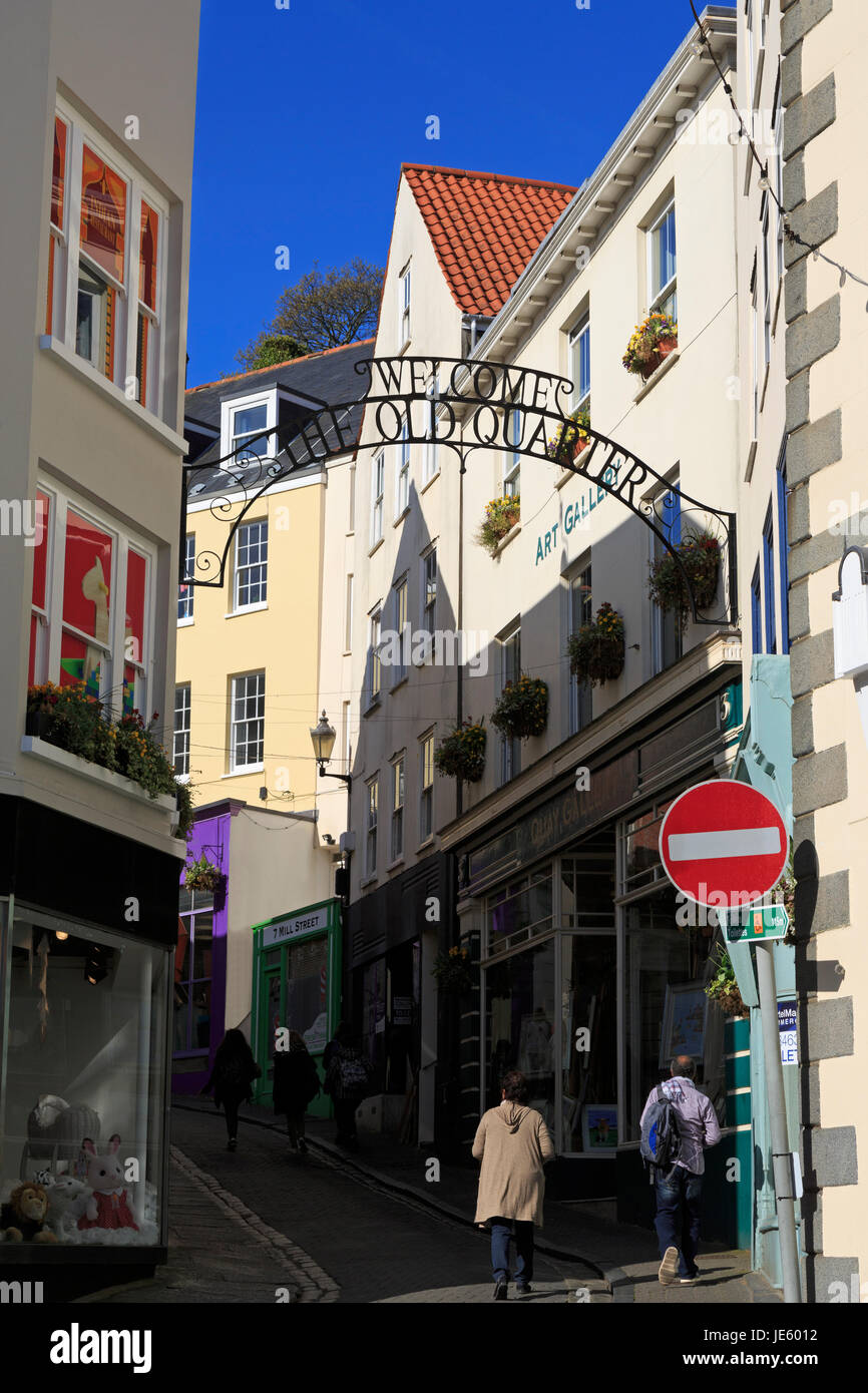 Guernsey st peter port shopping hi-res stock photography and images - Alamy