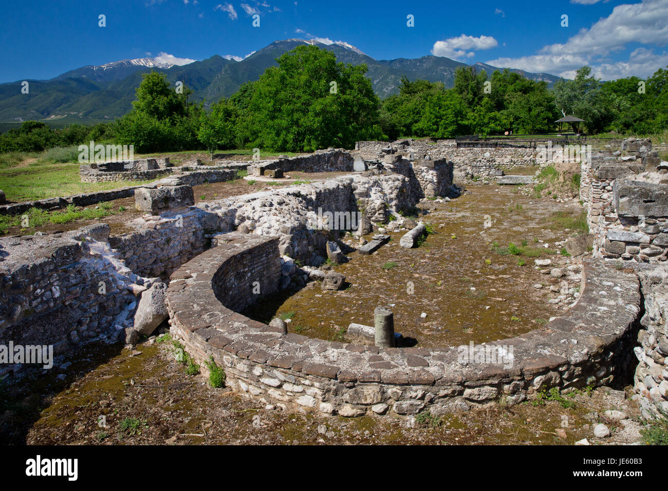 Ancient ruins in Dion, Greece Stock Photo - Alamy