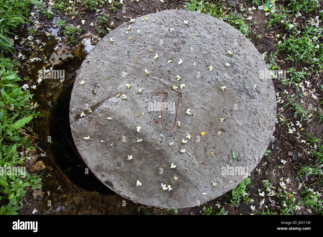 Open manhole grass hi-res stock photography and images - Alamy
