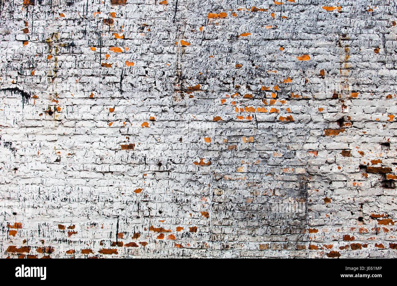 The old whitewashed brick wall with rich texture Stock Photo - Alamy