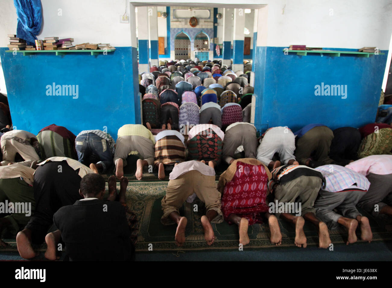 This image from July 11, 2013, depicts a person observing Ramadan, a ...