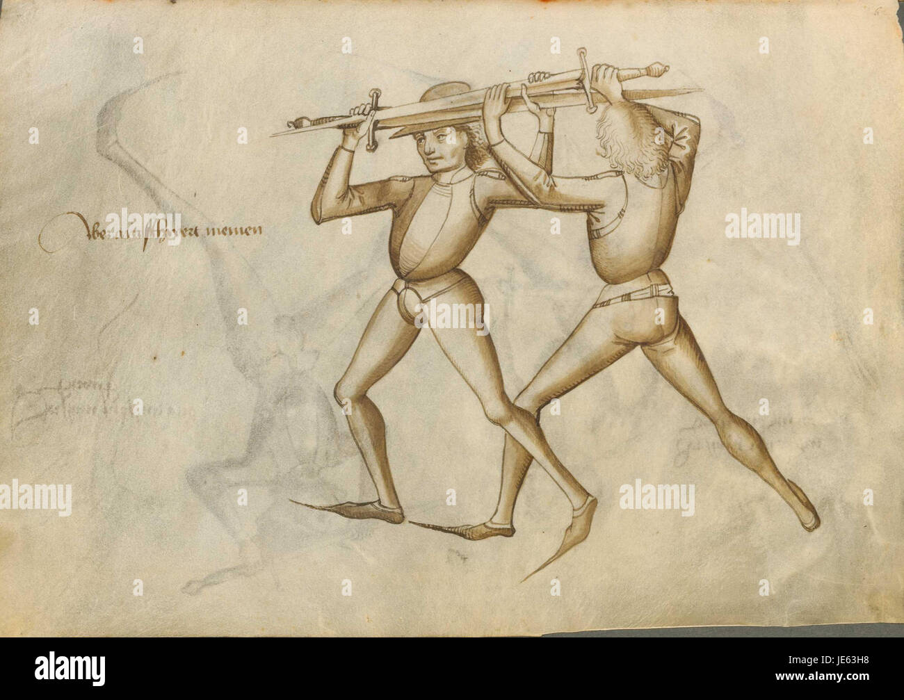 Illustration from 'De Fechtbuch' by Talhoffer, a medieval combat manual ...