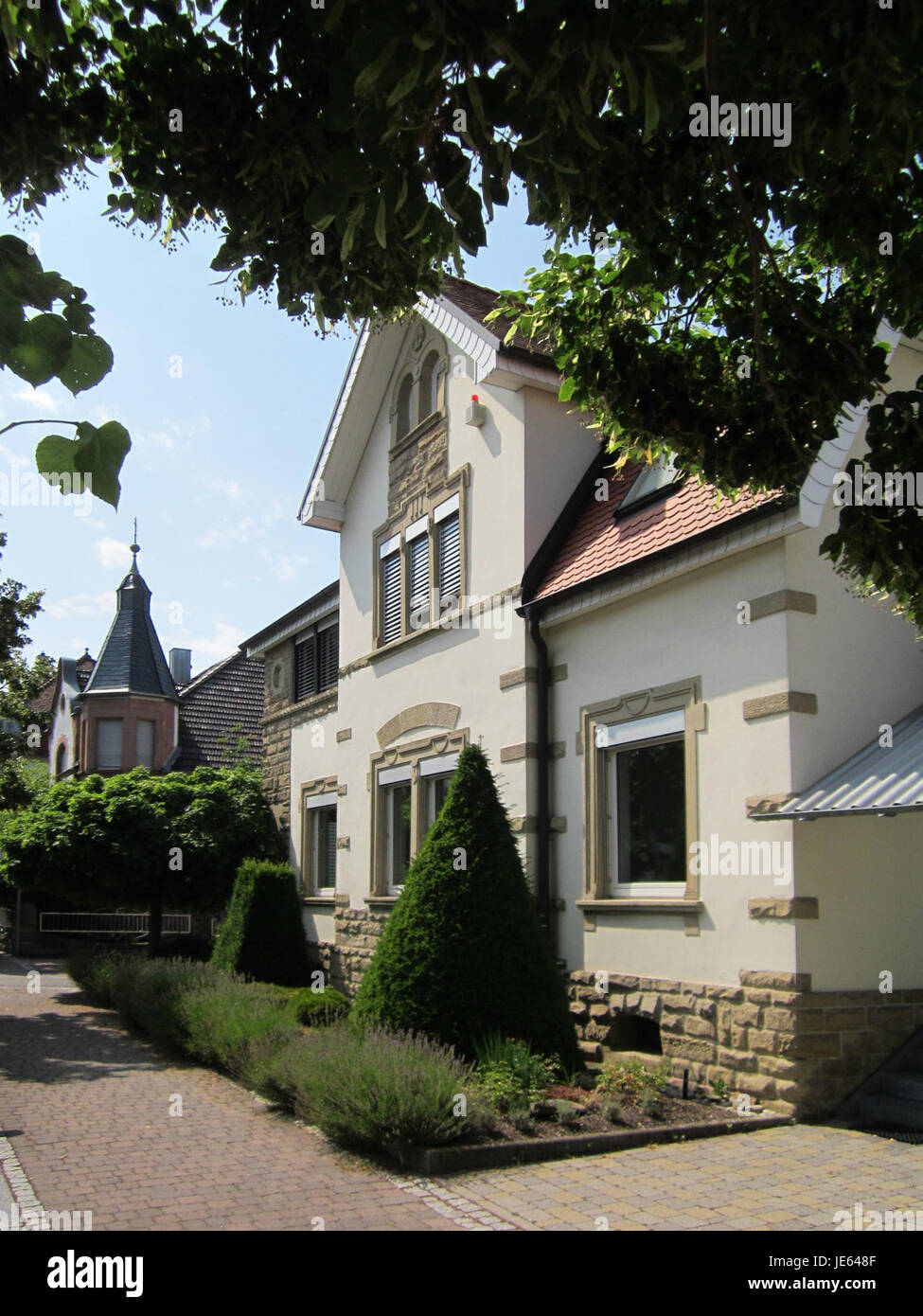 A photograph of Karlsruher Str. 32 in Hockenheim, Germany, taken on ...