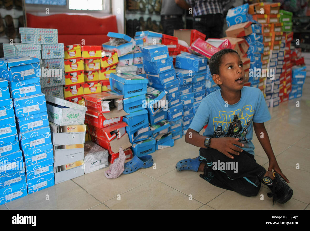 This photo captures daily life and economic activities in Mogadishu ...