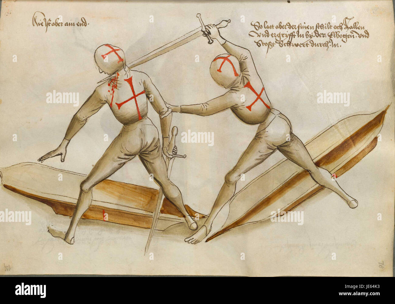 The 'Fechtbuch Talhoffer' from 136 is a medieval manuscript illustrating various martial arts ...