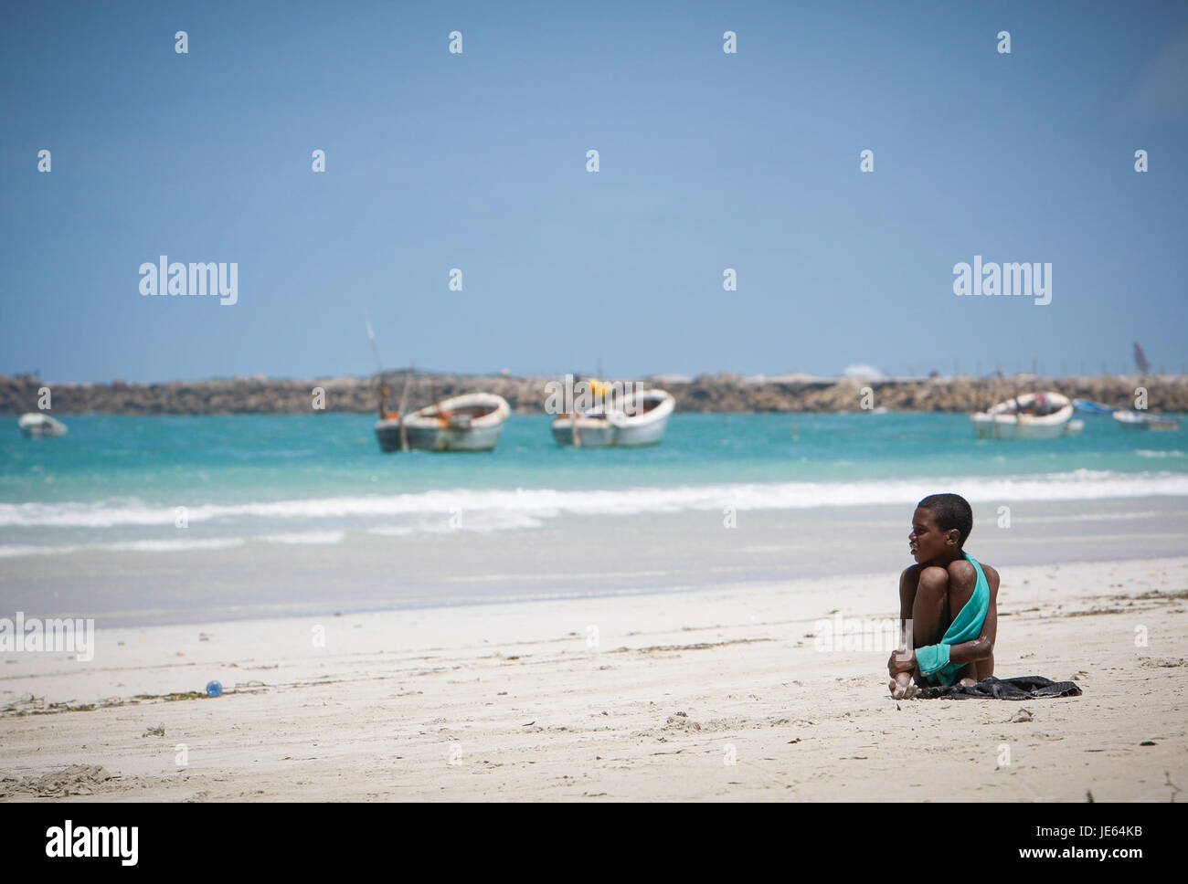 This image depicts daily life in Mogadishu, Somalia, highlighting the ...