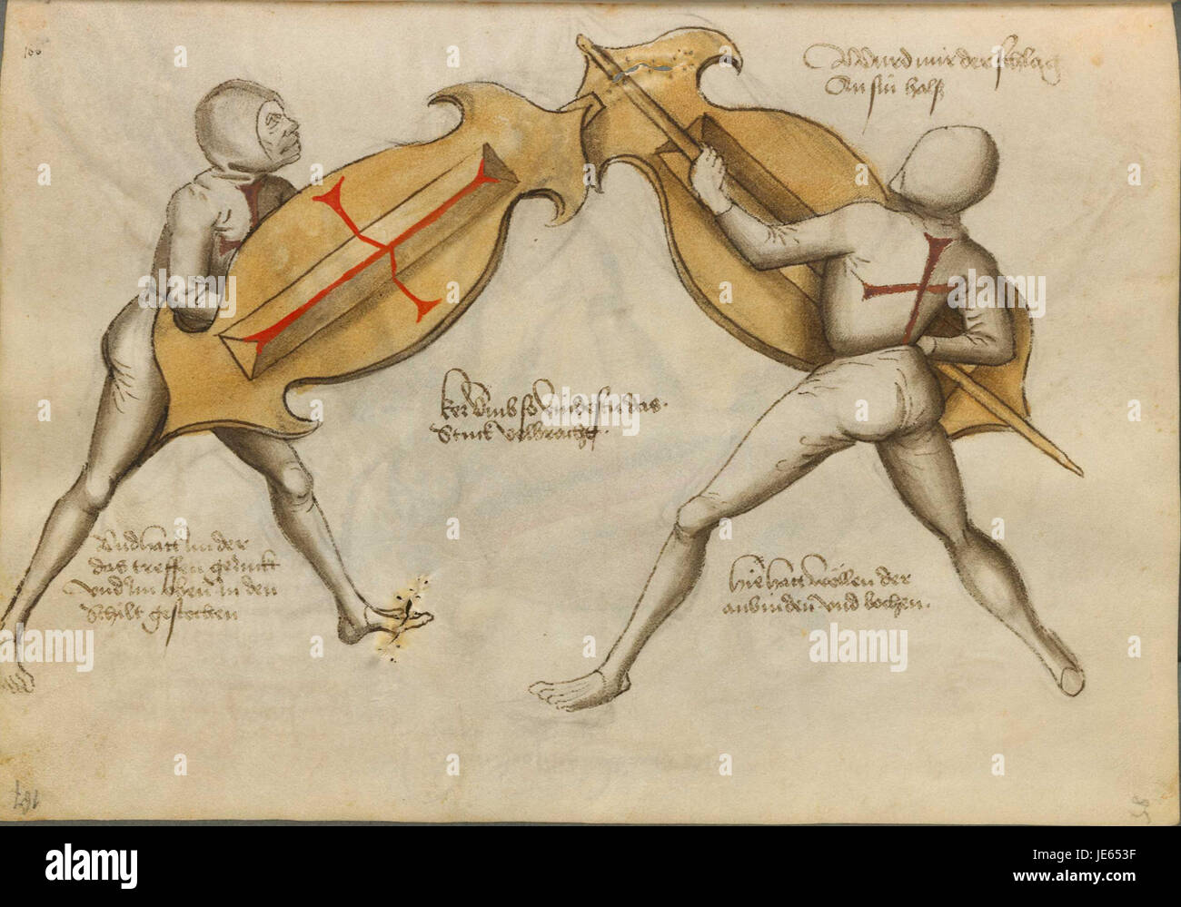 De Fechtbuch Talhoffer 166 is an ancient German manuscript illustrating the art of fencing and ...