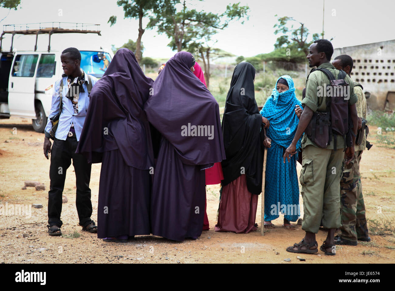 The image features the AMISOM Sector Two Health Clinic, part of the ...