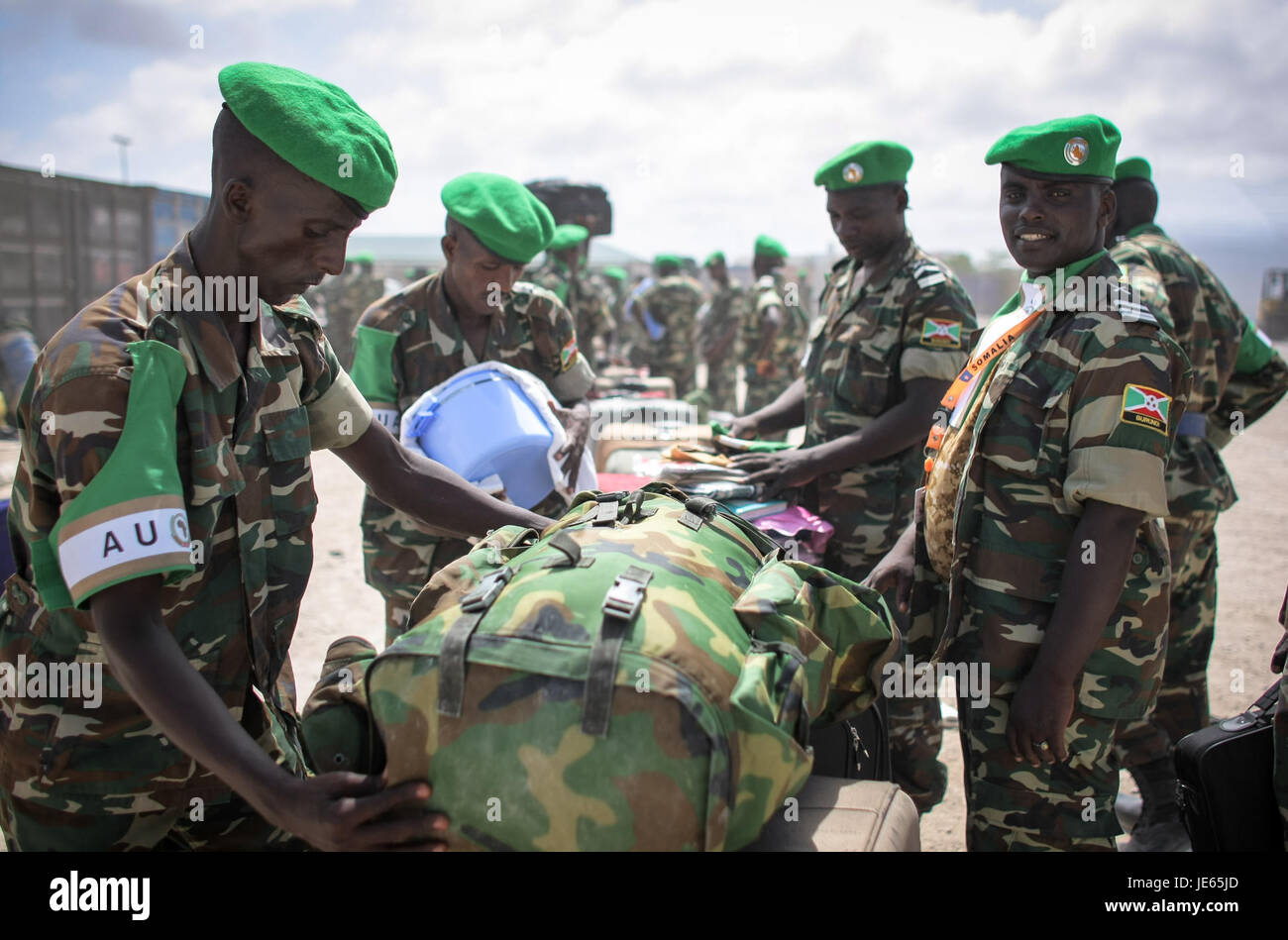 This image from August 26, 2013, shows a military rotation in Burundi ...