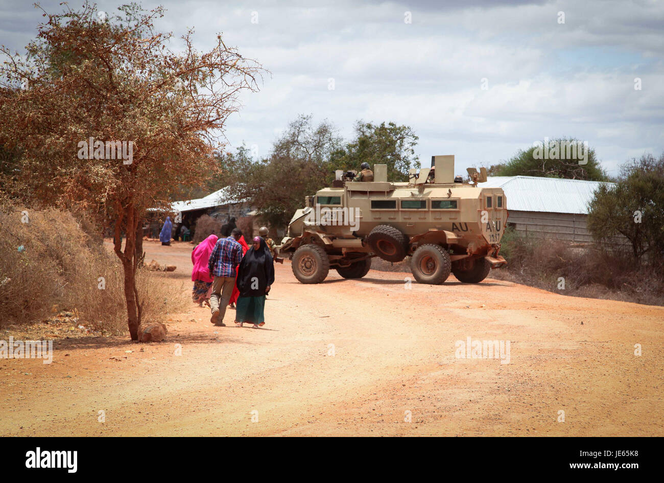 A photograph from August 27, 2013, showing a rural landscape in Baidoa ...