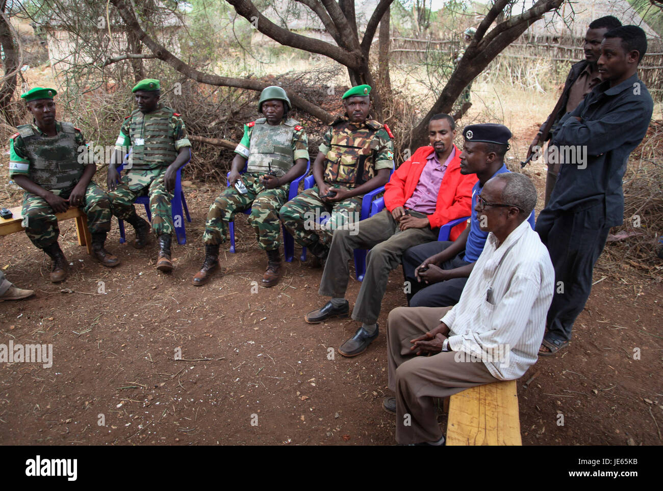 This photograph from August 27, 2013, captures the city of Baidoa ...