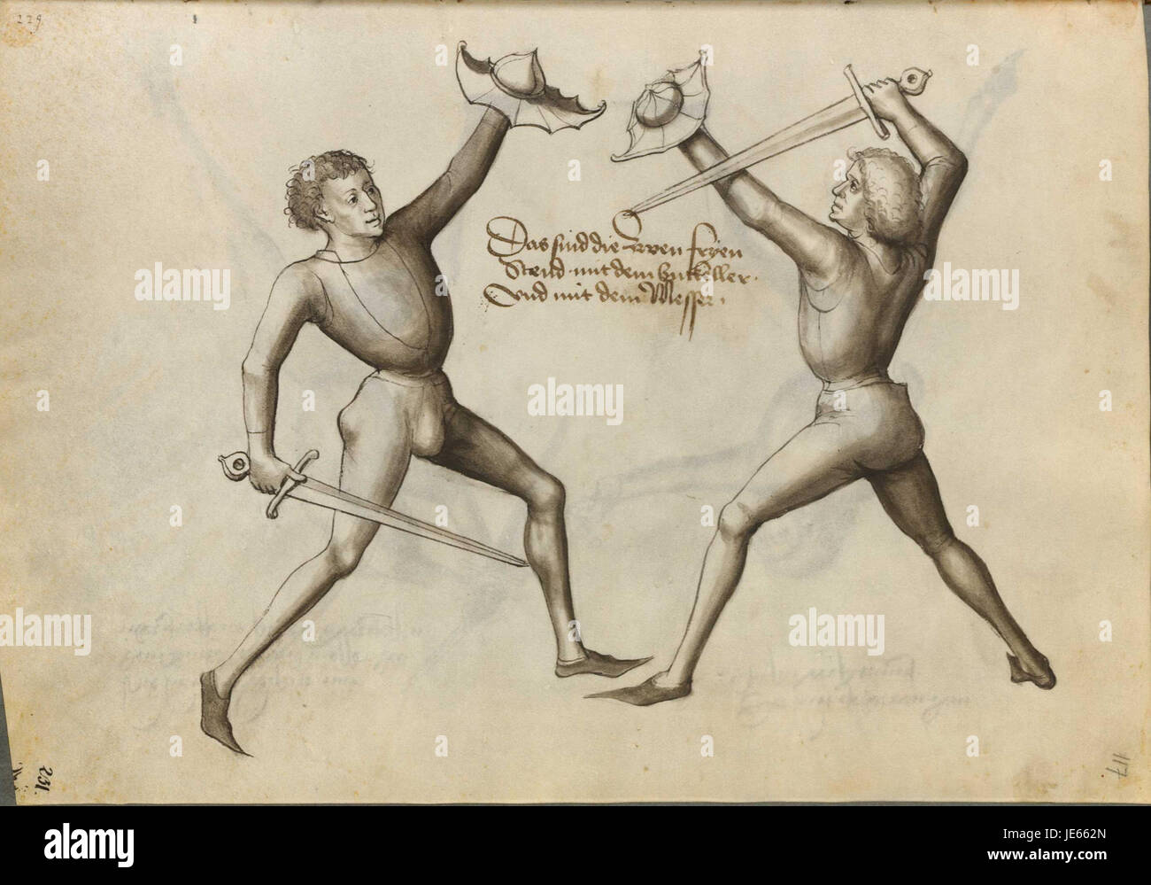 The 'Fechtbuch Talhoffer 229' is a historical manuscript featuring ...