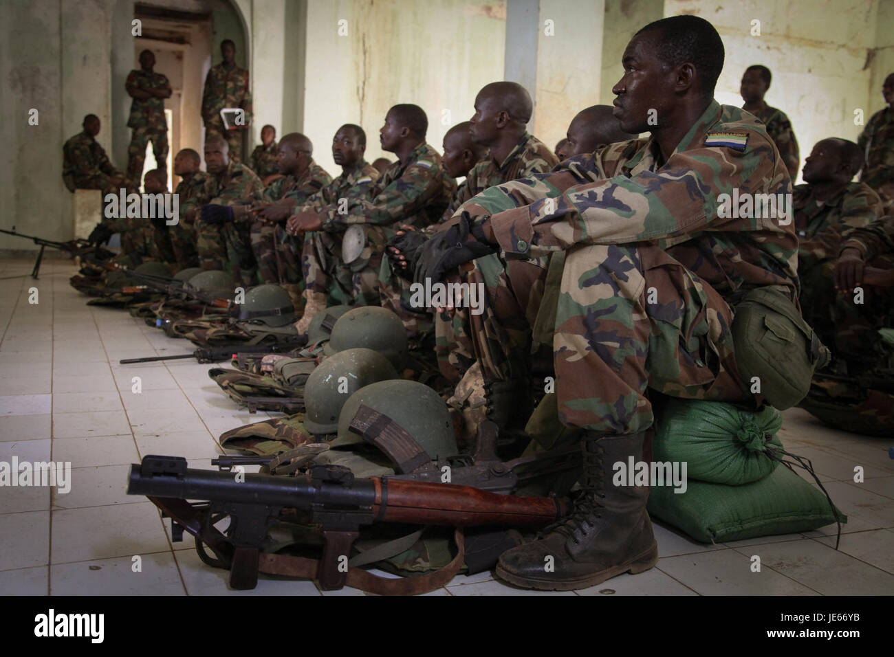 This image shows a U.S. military foot patrol during an operation ...