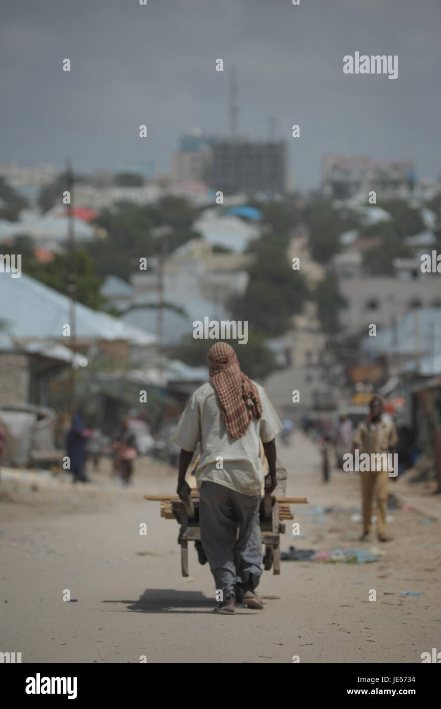 This image captures a scene from Bakara Market in Mogadishu, Somalia ...
