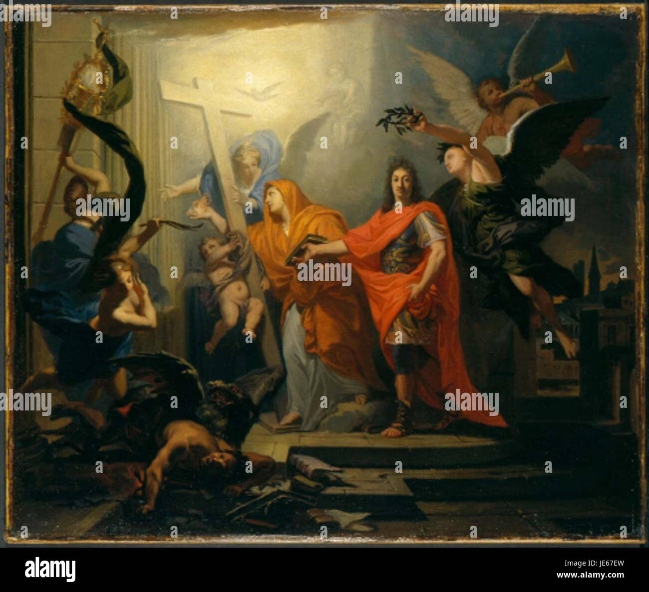 Allegory on the Peace of Utrecht is a historical painting that depicts ...