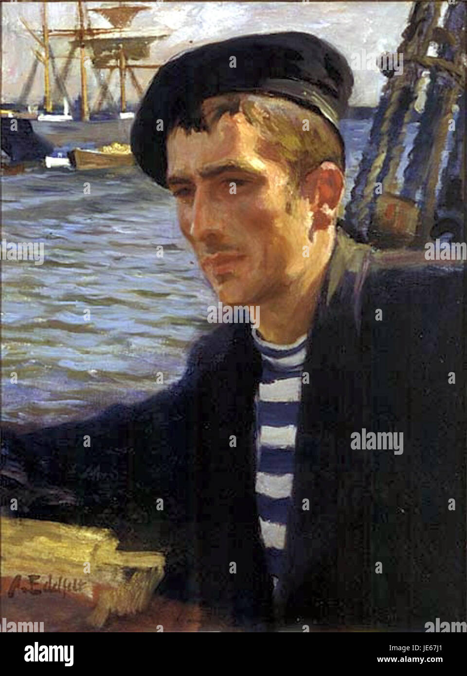 Albert Edelfelt’s 'Uusmaalainen merimies' (Finnish Sailor) is a ...
