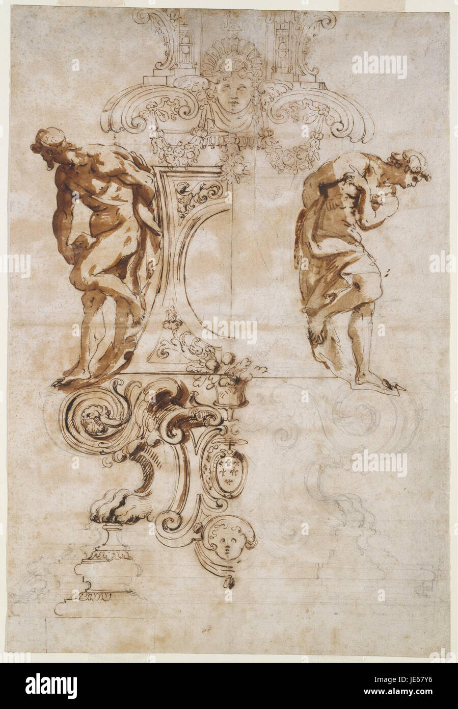 Antonio Gentile’s design for the base of the Silver Crucifix intended for the High Altar of ...