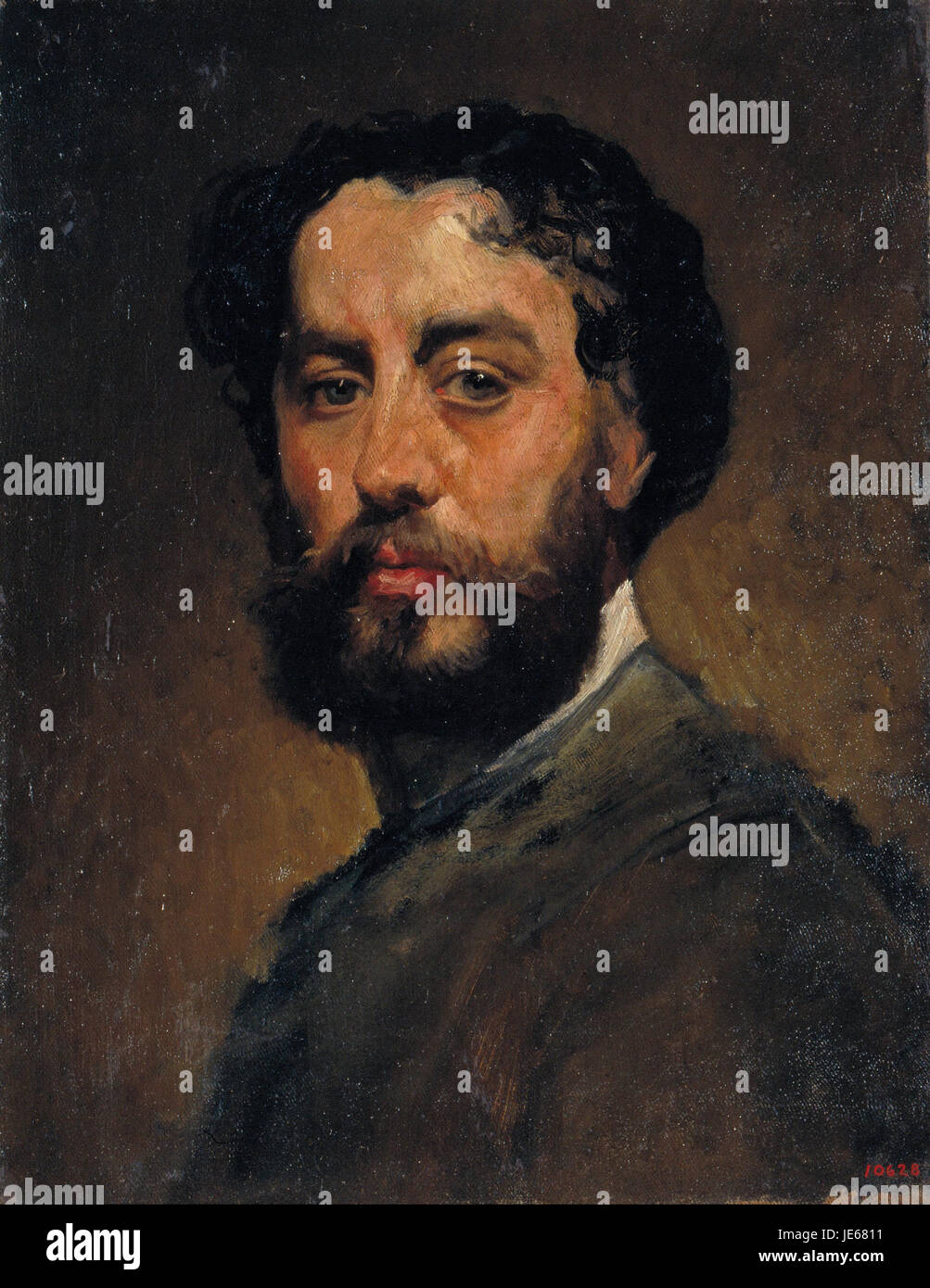 'Self-portrait' by Antoni Caba is a painting capturing the artist's ...