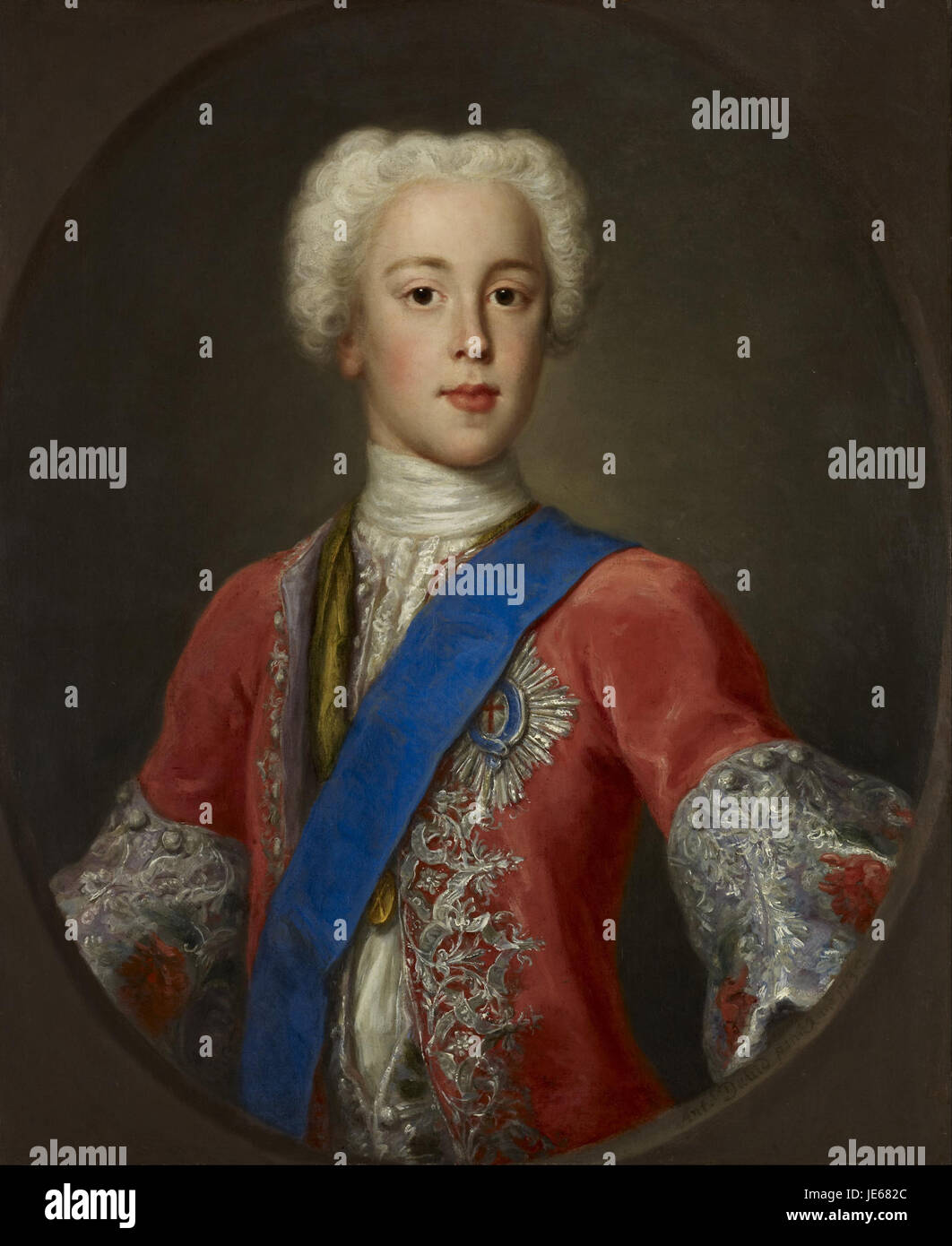 This portrait by Antonio David depicts Prince Charles Edward Stuart ...