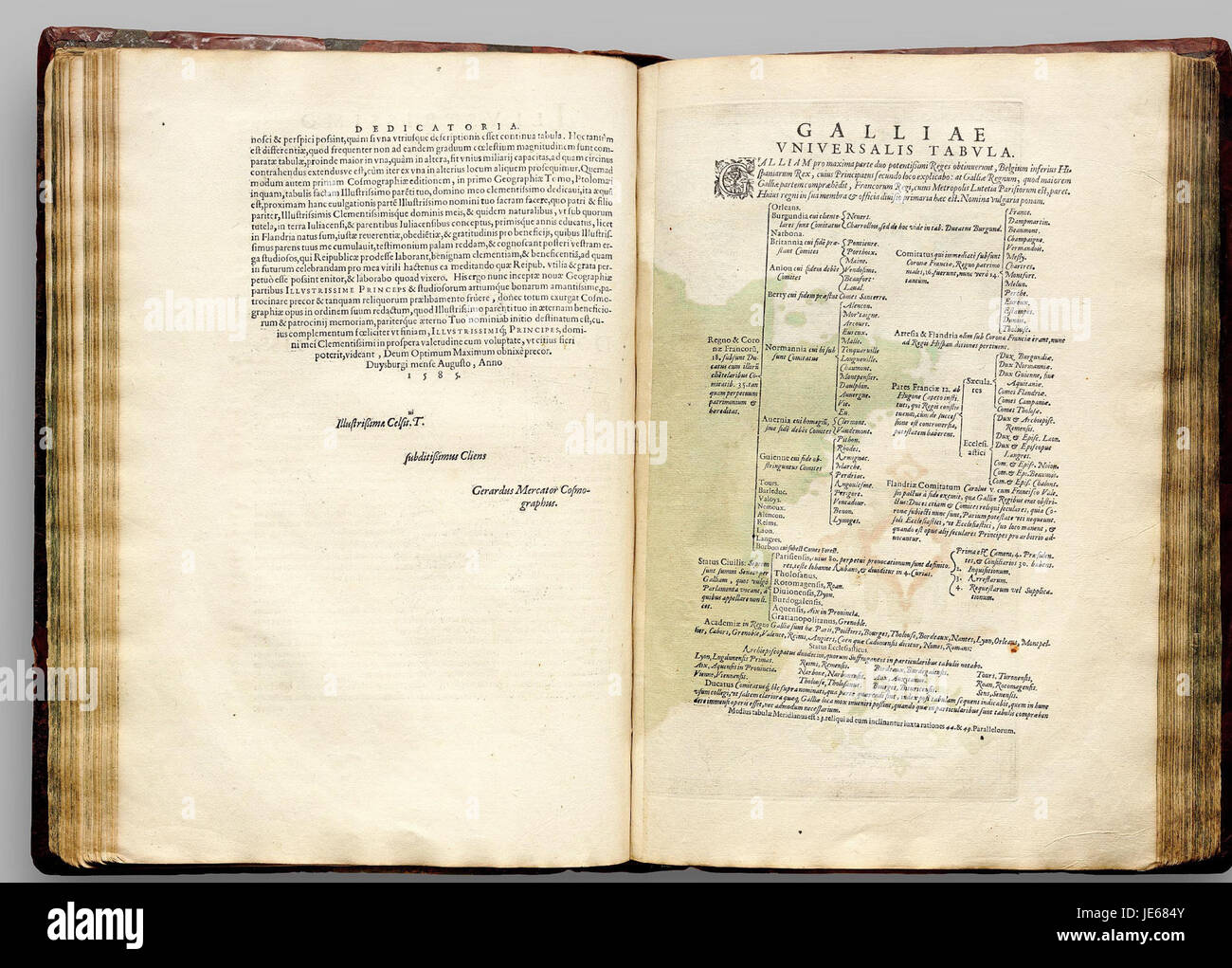 Atlas Cosmographicae (Mercator) 113 Stock Photo - Alamy