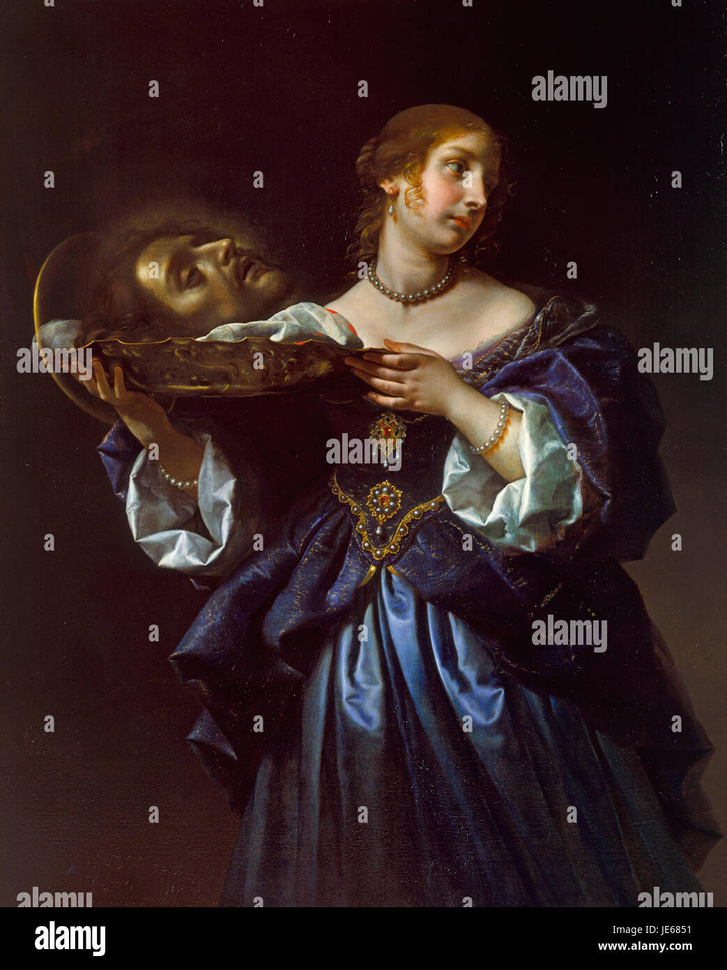 Carlo Dolci's painting 'Salome with the Head of St. John the Baptist ...