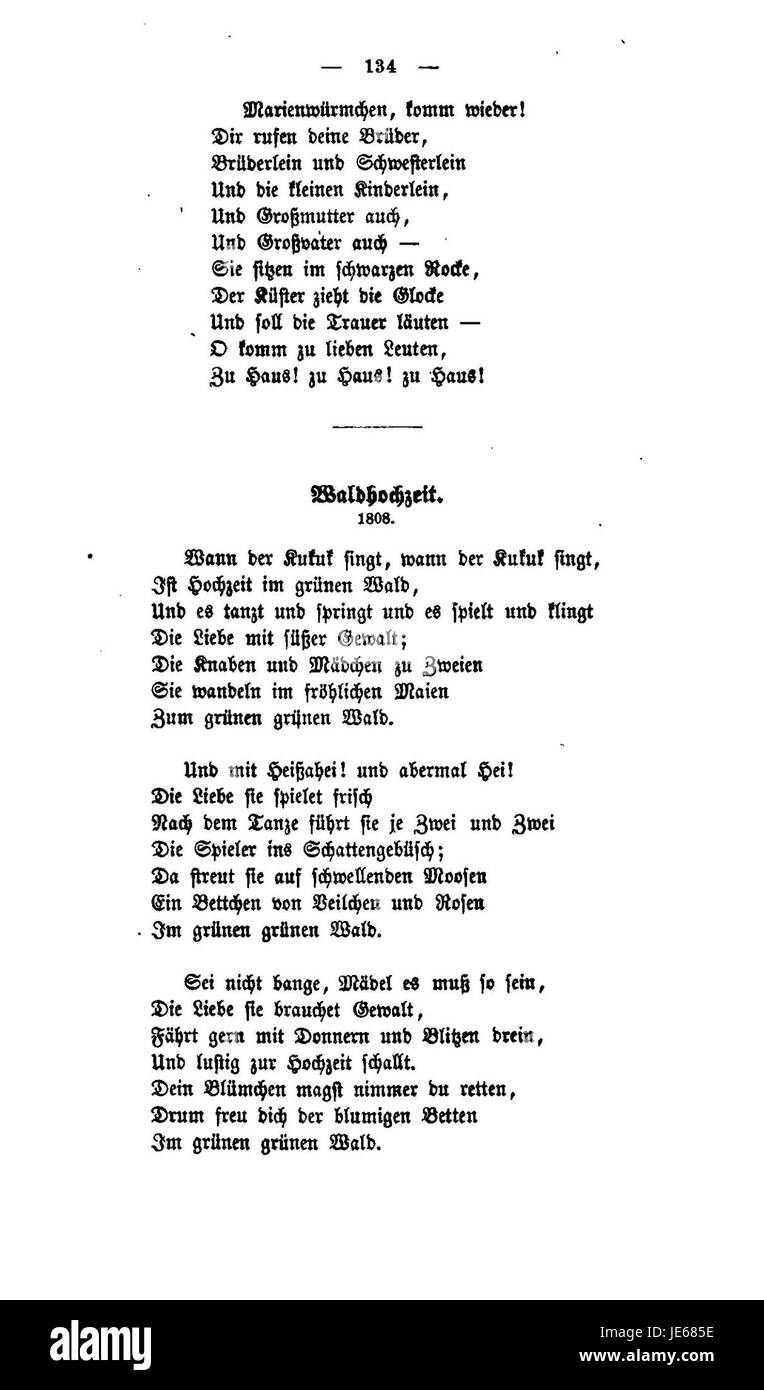 German nationalism in poetry hi-res stock photography and images - Alamy