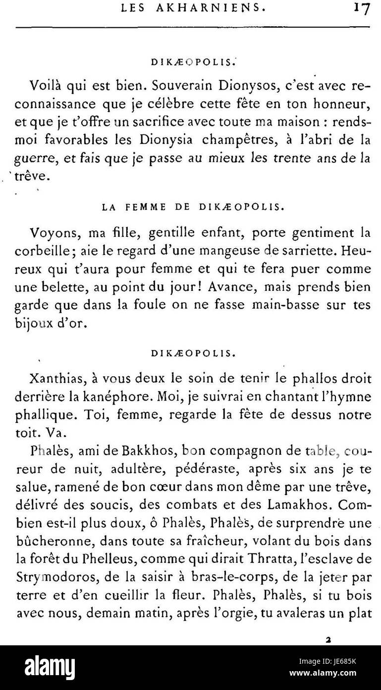 'Aristophane I, 028' refers to an ancient manuscript or artwork ...