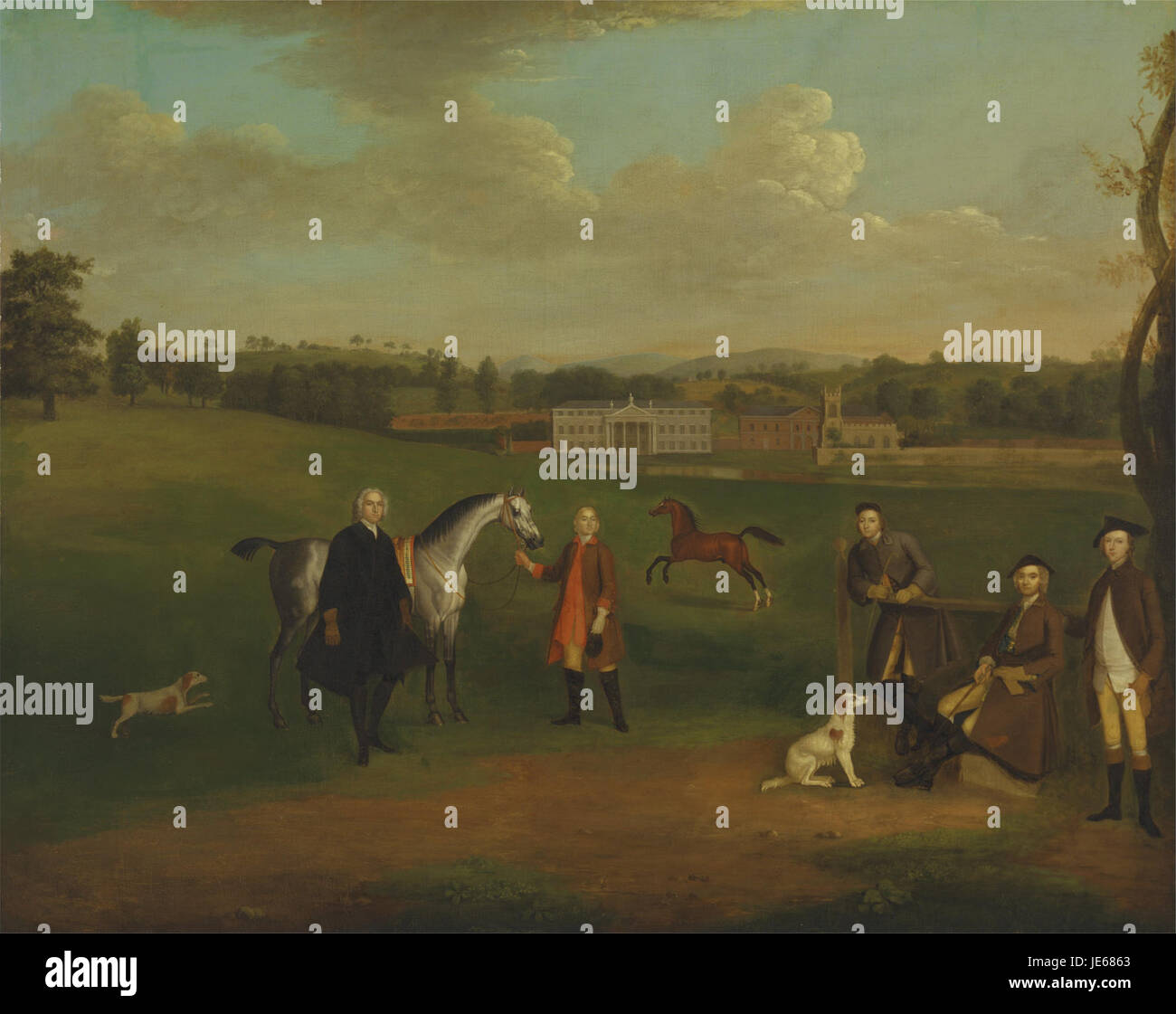 Arthur Devis’s painting 'Leak Okeover' depicts Rev. John Allen and ...