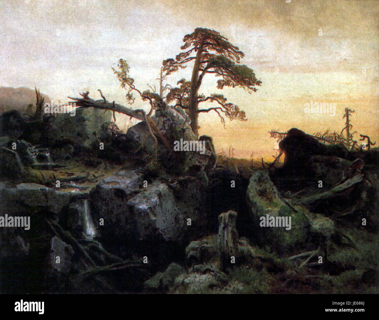 An image of the 'Sterbender Urwald' (Dying Forest) by Herman August ...